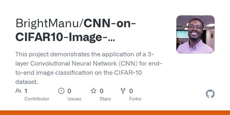 github brightmanu cnn on cifar10 image classification this project