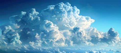 Premium Photo Massive Cloud Hovering Above Clouds
