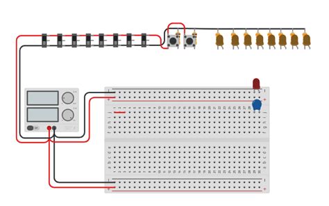 Circuit Design Breadboard Simulator Verification Tinkercad