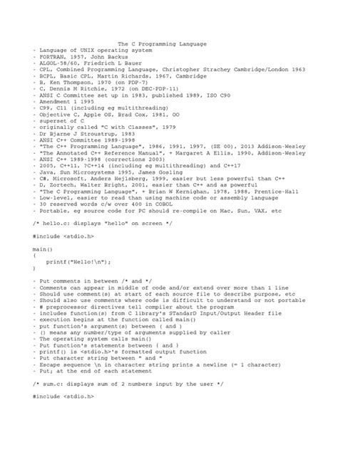 C Pdf C Programming Language Pointer Computer Programming