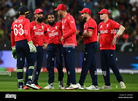 Englands Adil Rashid Centre Celebrates Taking The Wicket Of Pakistan