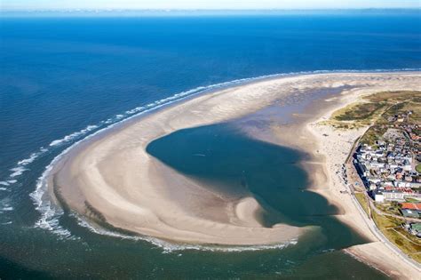 Luftbild Borkum Sand Landschaft Im Küstenbereich Der Nordseeinsel