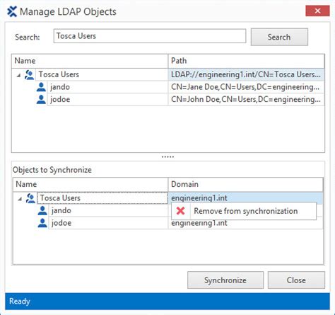 Synchronize Users And User Groups With Ldap