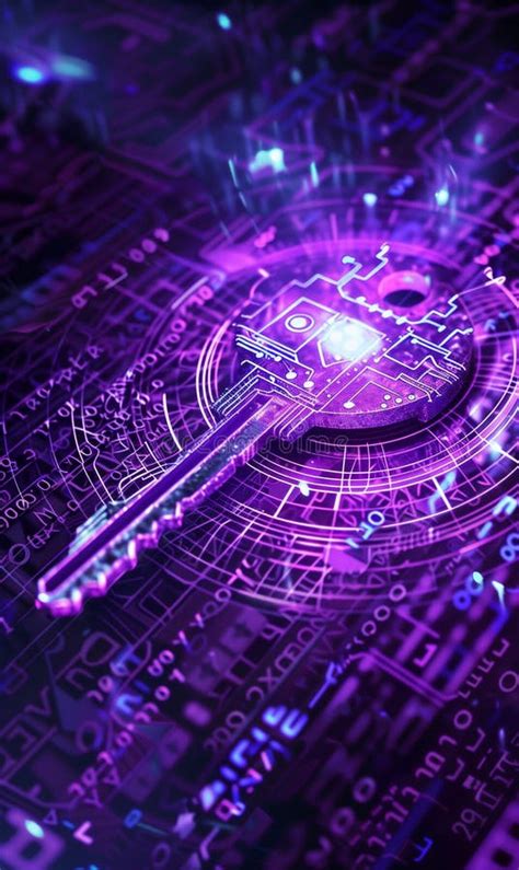 Digital Key On Circuit Board Microchip For Privacy And Security