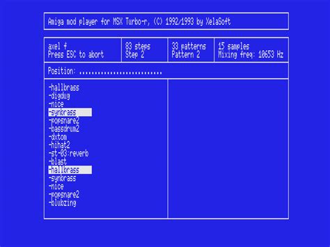 Amiga Mod Player 1993 Turbo R Xelasoft Comments Generation Msx