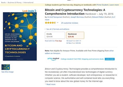 Bitcoin And Cryptocurrency Technologies A Comprehensive Introduction