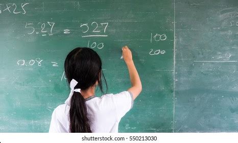 Babegirl Writing Numbers On Blackboardback Babe Stock Photo Shutterstock