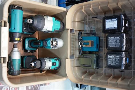 マキタ電動工具お洒落に収納してみたの件 decoboco