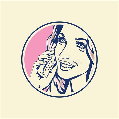 Beautiful Sexy Woman Talking Phone Stock Illustrations 54 Beautiful