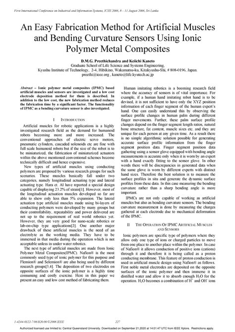 Pdf An Easy Fabrication Method For Artificial Muscles And Bending
