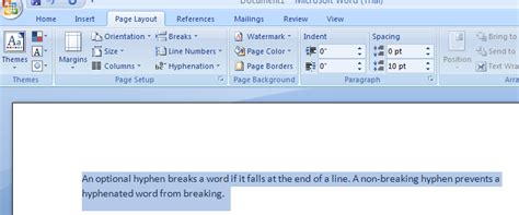 Customize Hyphenation Hyphens Style Formatting Microsoft Office Word Tutorial
