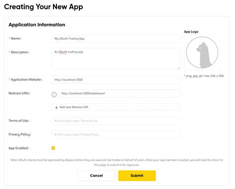 how to create your own trading app using oauth with react