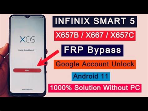 Infinix Smart 5 Frp Bypass Without PC New Solution 2024 X657B X667 X657C Google Account Unlock