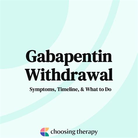 Gabapentin Withdrawal What You Need To Know