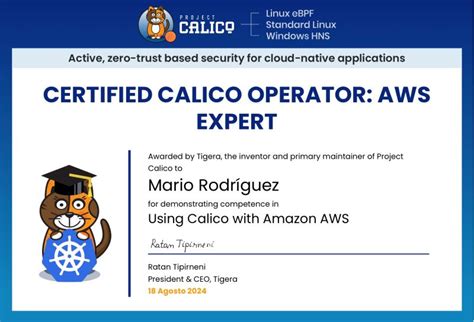 Mario Rodríguez Hernández On Linkedin Calico Kubernetes Aws Eks