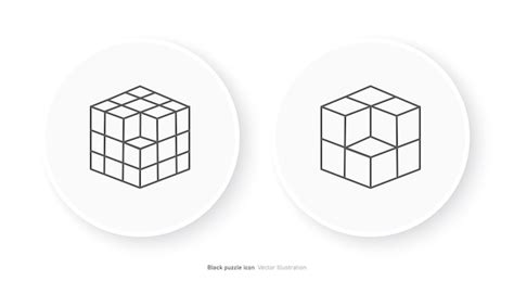 Premium Vector Block Puzzle Icon Design Vector Illustration
