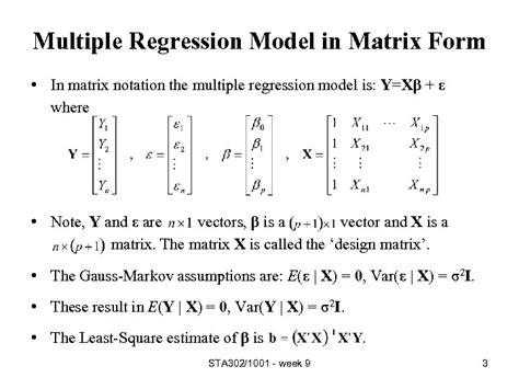 Multiple Regression A Multiple Regression Model Is