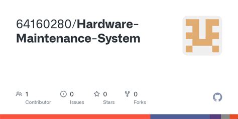 Github Hardware Maintenance System