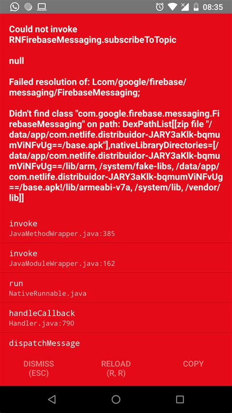Could Not Invoke Rnfirebasemessaging Subscribetotopic Issue Invertase React Native
