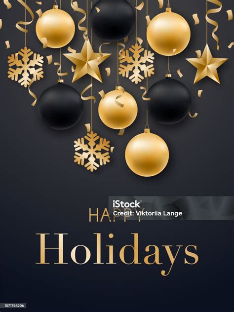 행복 한 새 해 2019 카드 디자인입니다 현실적인 탄 황금 공 별 눈송이 색종이 축제 팜플렛 포스터 배너 인사말 카드 등등에 대 한 벡터 디자인 서식 파일 0명에 대한