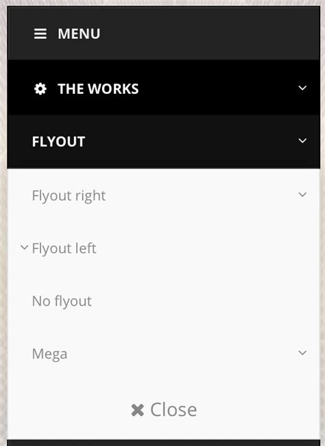 Submenu Close Buttons UberMenu 3 Knowledgebase