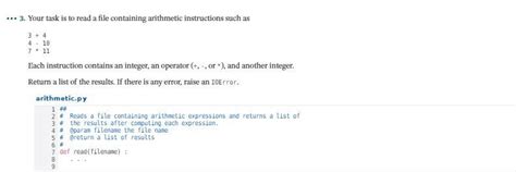Solved Your Task Is To Read A File Containing Chegg