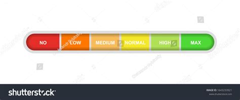 Bar Meter Progress Level Red Green Stock Vector Royalty Free 1643233921 Shutterstock