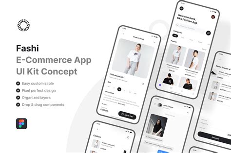 时尚电商应用app Ui Kit Fig 云瑞设计