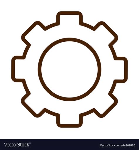 Gear Cog Setting Royalty Free Vector Image Vectorstock