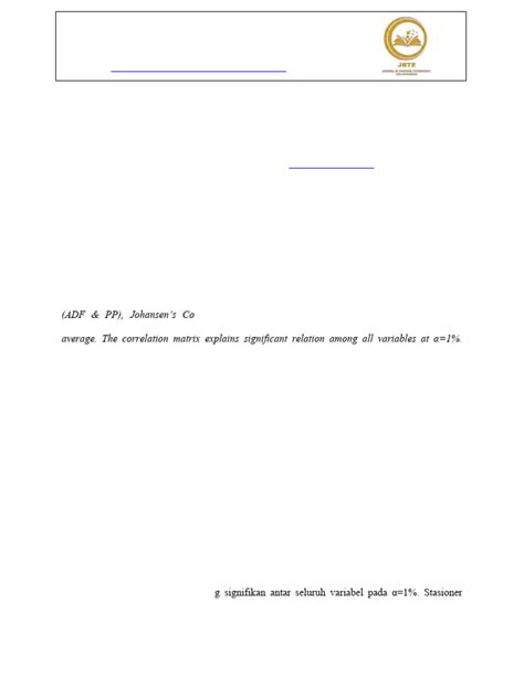 An Econometric And Systematic Analysis Of Thailands Economic Output