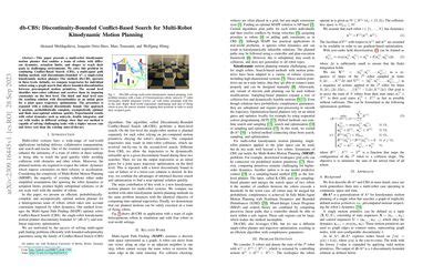 Db CBS Discontinuity Bounded Conflict Based Search For Multi Robot