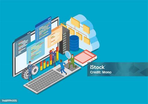 Ilustrasi Gambar Seorang Insinyur Sistem Ilustrasi Stok Unduh Gambar