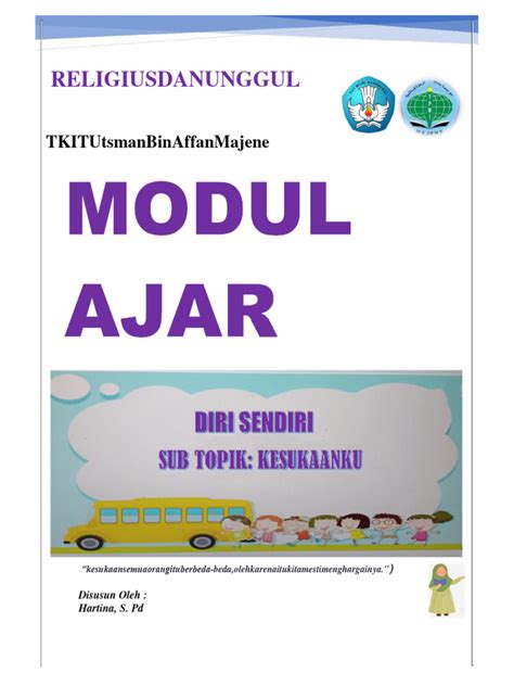 Pdf Modul Ajar Semester 1 Topik Kesukaanku Pdf