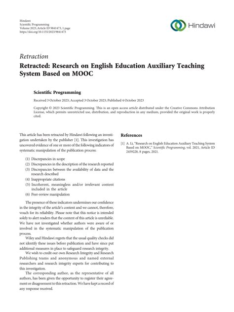 Pdf Retracted Research On English Education Auxiliary Teaching