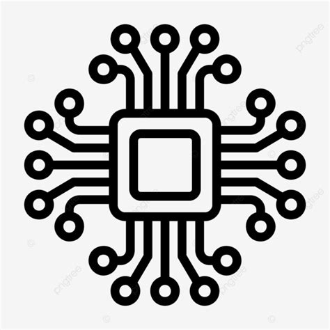 Artificial Intelligence Line Icon Vector Artificial Intelligence Icon Ai Intelligence Png And