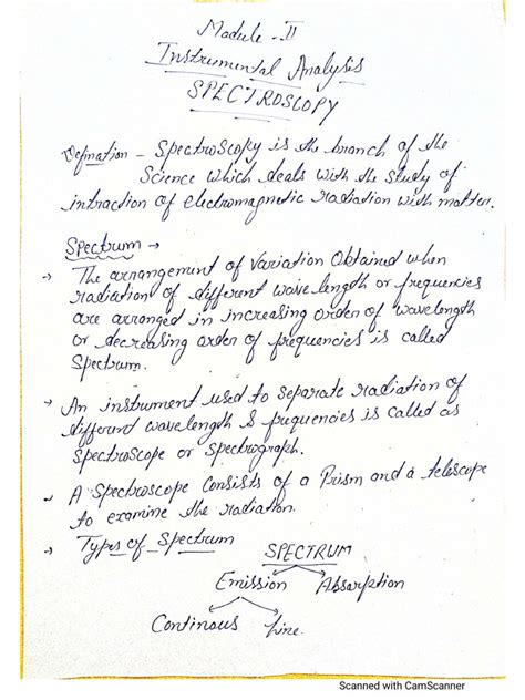 Module Iii Spectroscopy Pdf