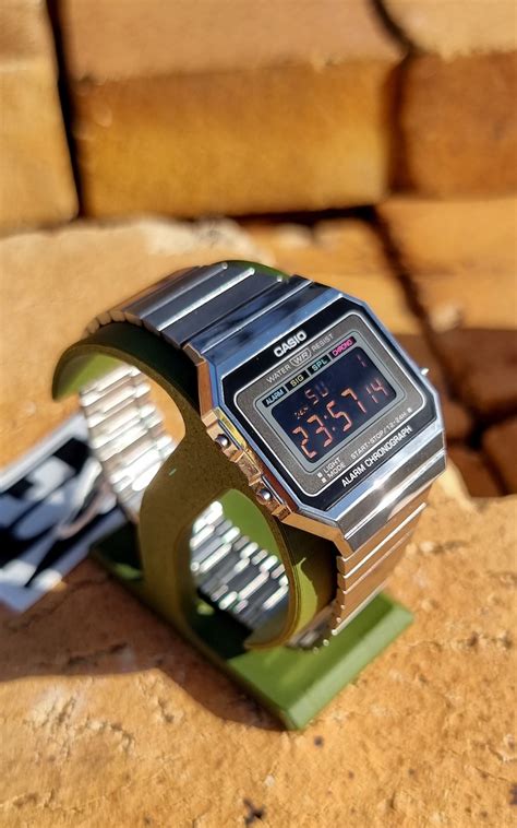 Casio Watch Modified Custom Casio Mod Vintage Stealth Black Digital Watch T Thinner Than