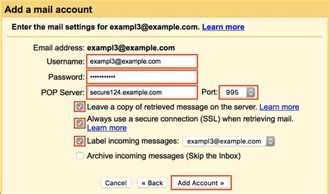 Setting Up Gmail For POP And SMTP InMotion Hosting Support Center