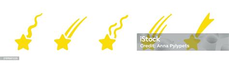 떨어지는 별들 별 가을 아이콘입니다 혜성의 추락 운석 소행성 불꽃놀이의 불꽃 떨어지는 별 벡터 일러스트 레이 션입니다 검은색에 대한 스톡 벡터 아트 및 기타 이미지 Istock