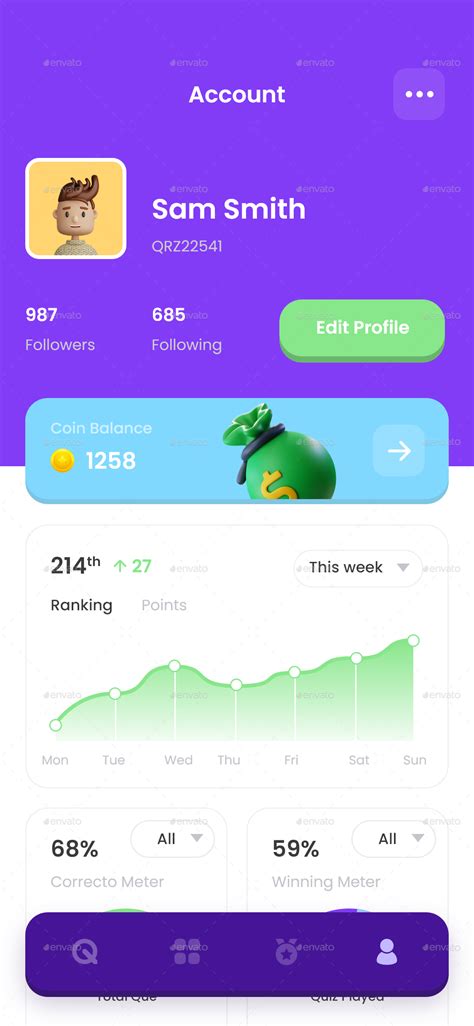 Quiz App Ui Kit Solo Multiplayer Vs Quiz Contest App Ui Kit Exam App Ui Kit Quizon