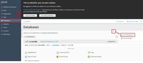 How To Set Permission For My Database User Spaceweb Cloud Platform