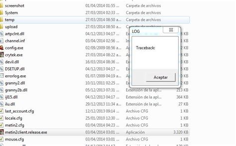 binary problem traceback community support questions and answers metin2dev m2dev