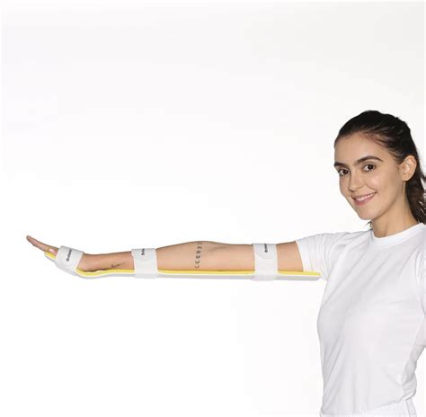 White And Yellow Long Arm Splint Model Name Number K At