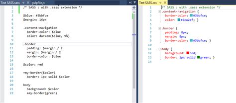 Developing Sass In Visual Studio 2017 Stack Overflow
