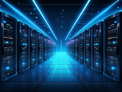 Premium Photo Data Server Center Background