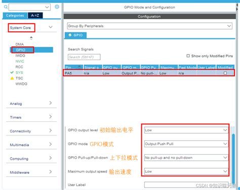 【工具使用】stm32cubemx Gpio配置stm32cubemx配置gpio Csdn博客