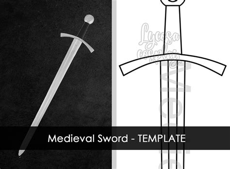 Medieval Sword Template