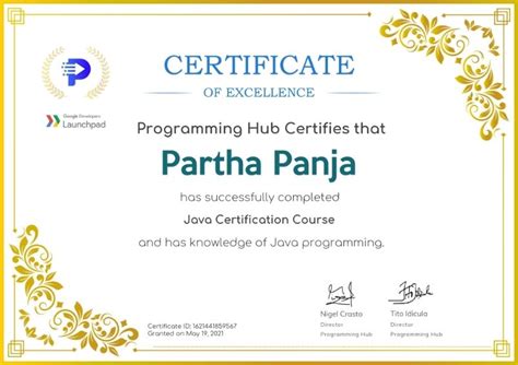 Partha Panja On Linkedin Completed The Basic Of Java