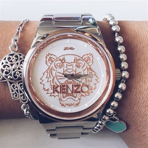 Delikatna biżuteria i zegarek Kenzo to świetne połączenie! | Fashion ...