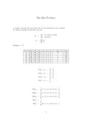 Hat Problem The Hat Problem N Number Of People Who Throw Their Hat In A Box And Pick One Out